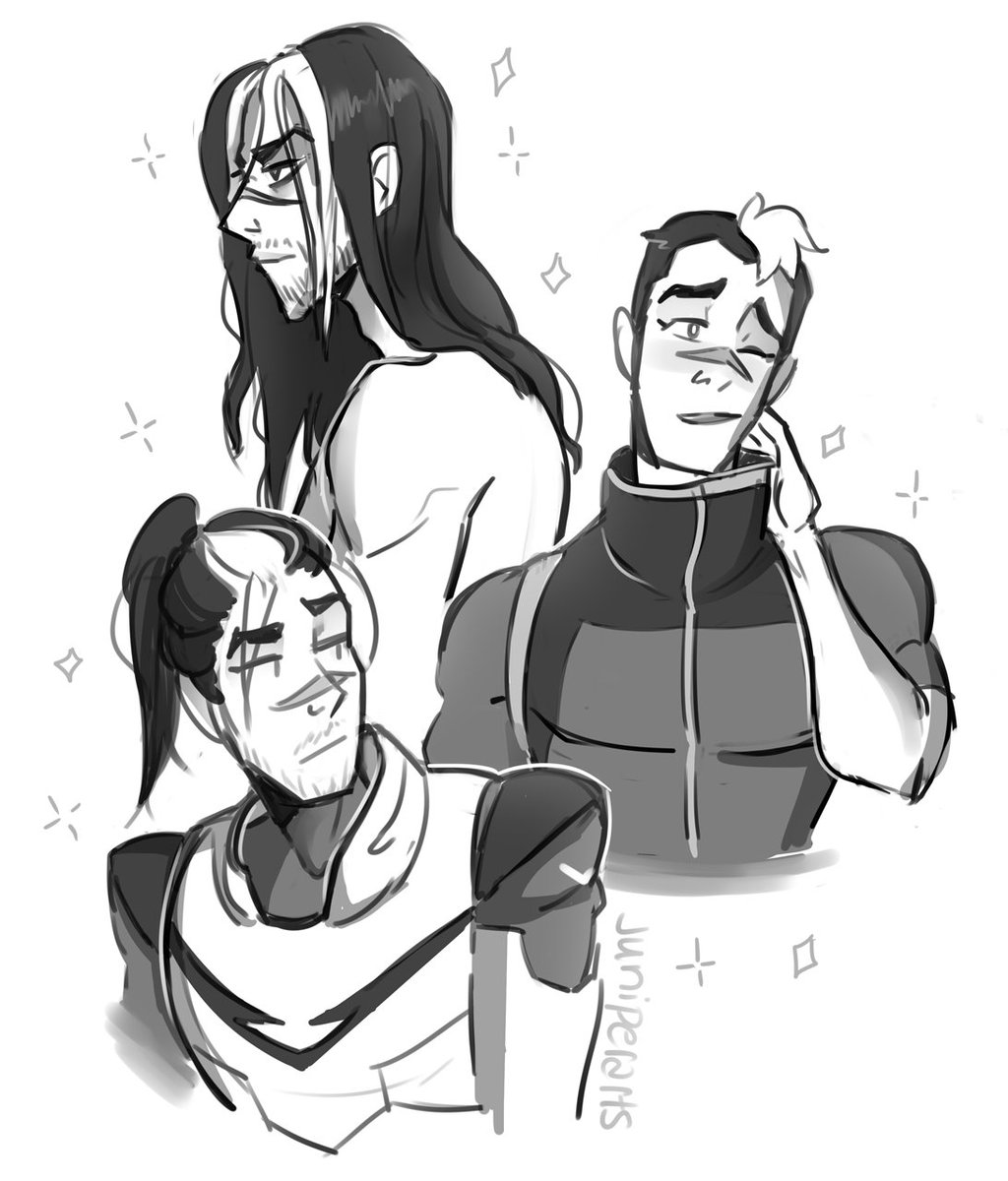 「Heres some Shiro and #shance doodles. Idc about his hair or ...