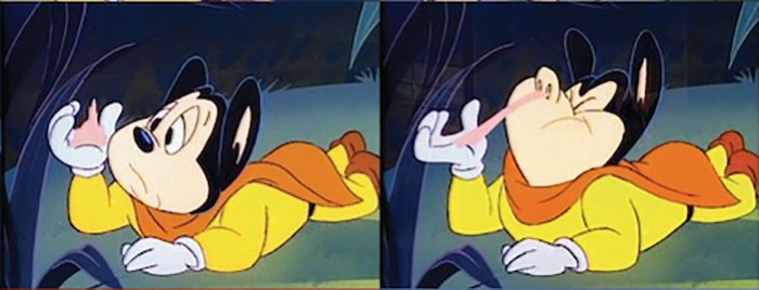 Mighty Mouse Snorting Cocaine