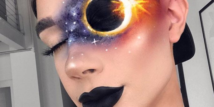 James Charles Recreated the Solar Eclipse Using Makeup So Get Ready To ...