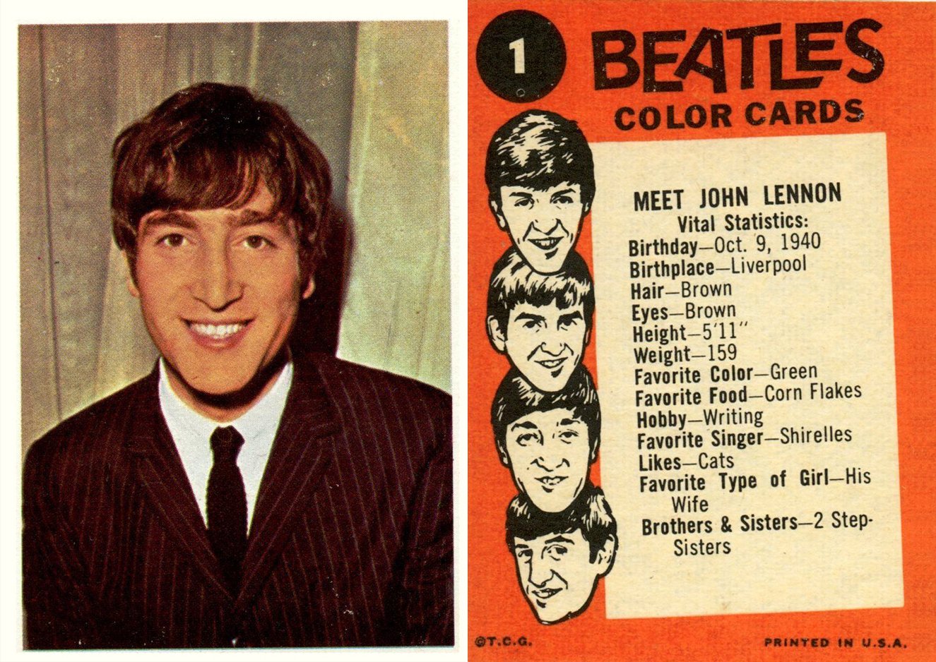 John Lennon Beatles Color John Lennon's Music: Stephen Holden On The