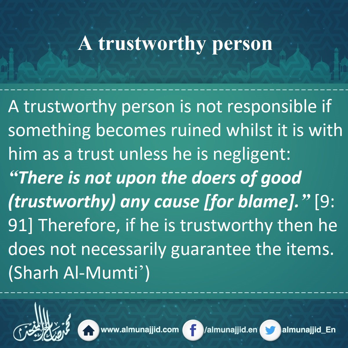 Trustworthy Person