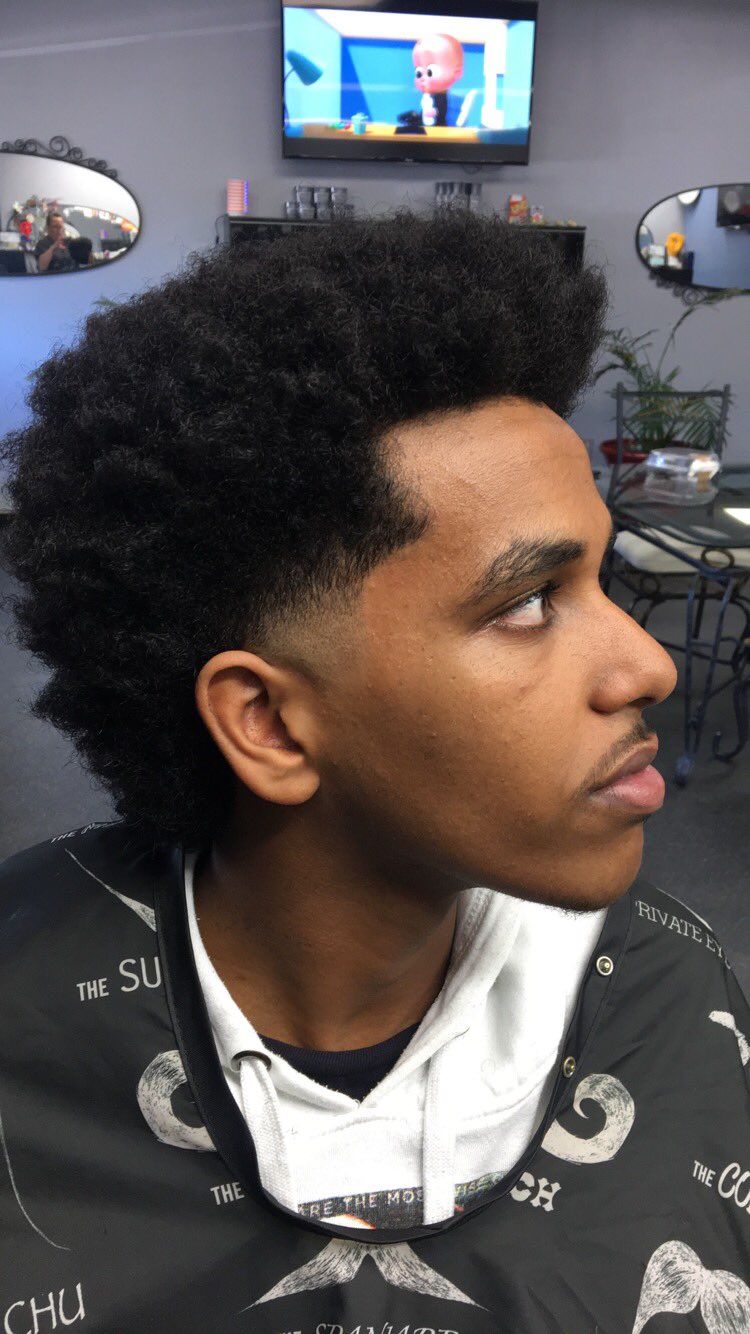 Afro Blowout Fade