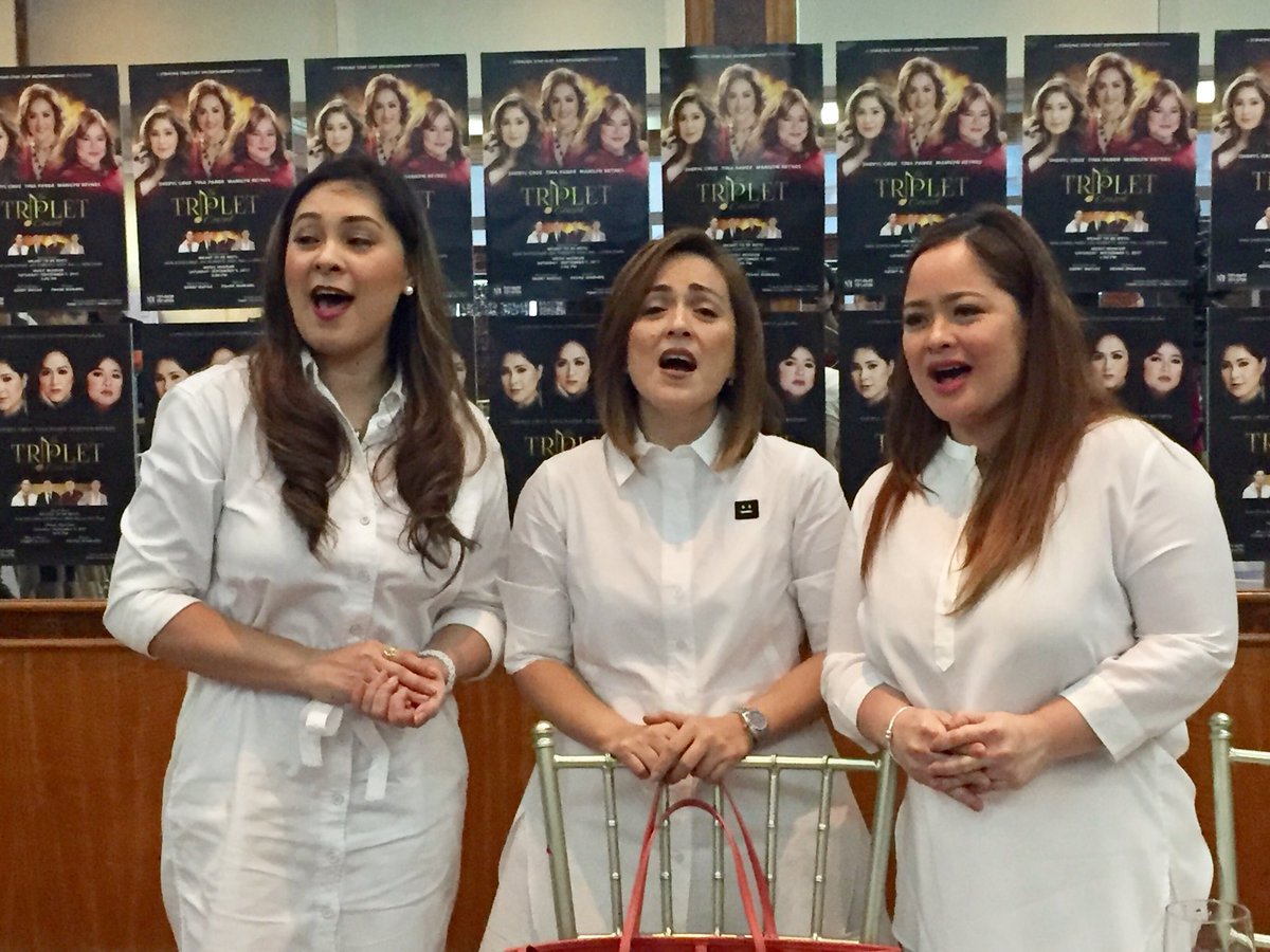 The Triplets: Sheryl Cruz, Manilyn Reynes and Tina Paner sing "Words ...