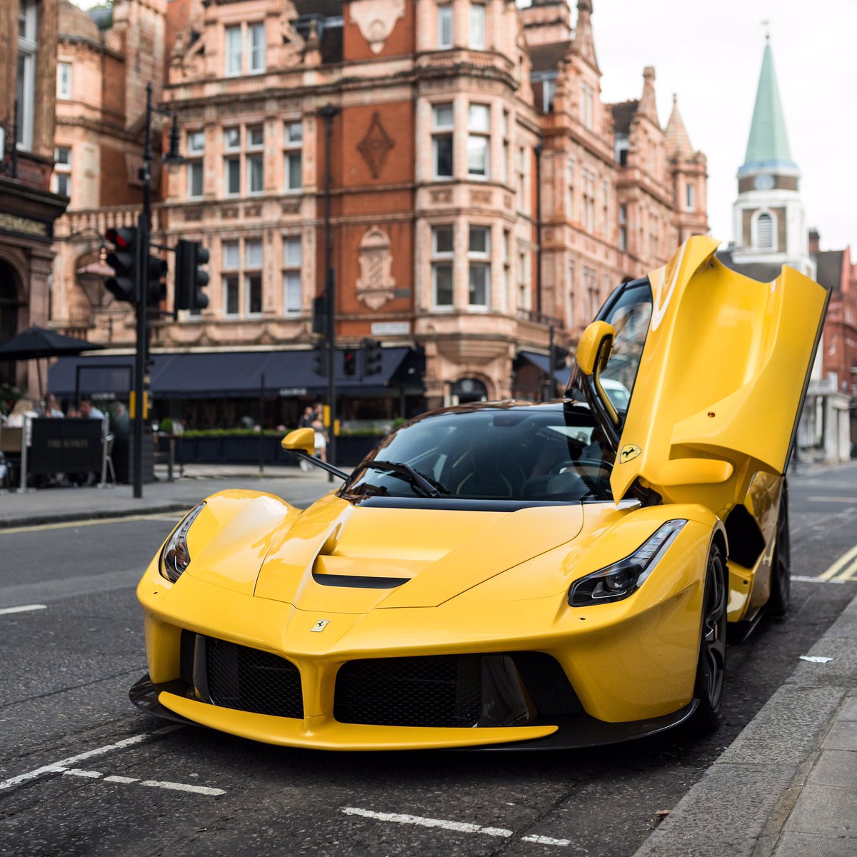 Yellow Ferrari Laferrari On Street Experience The Power Of The Yellow
