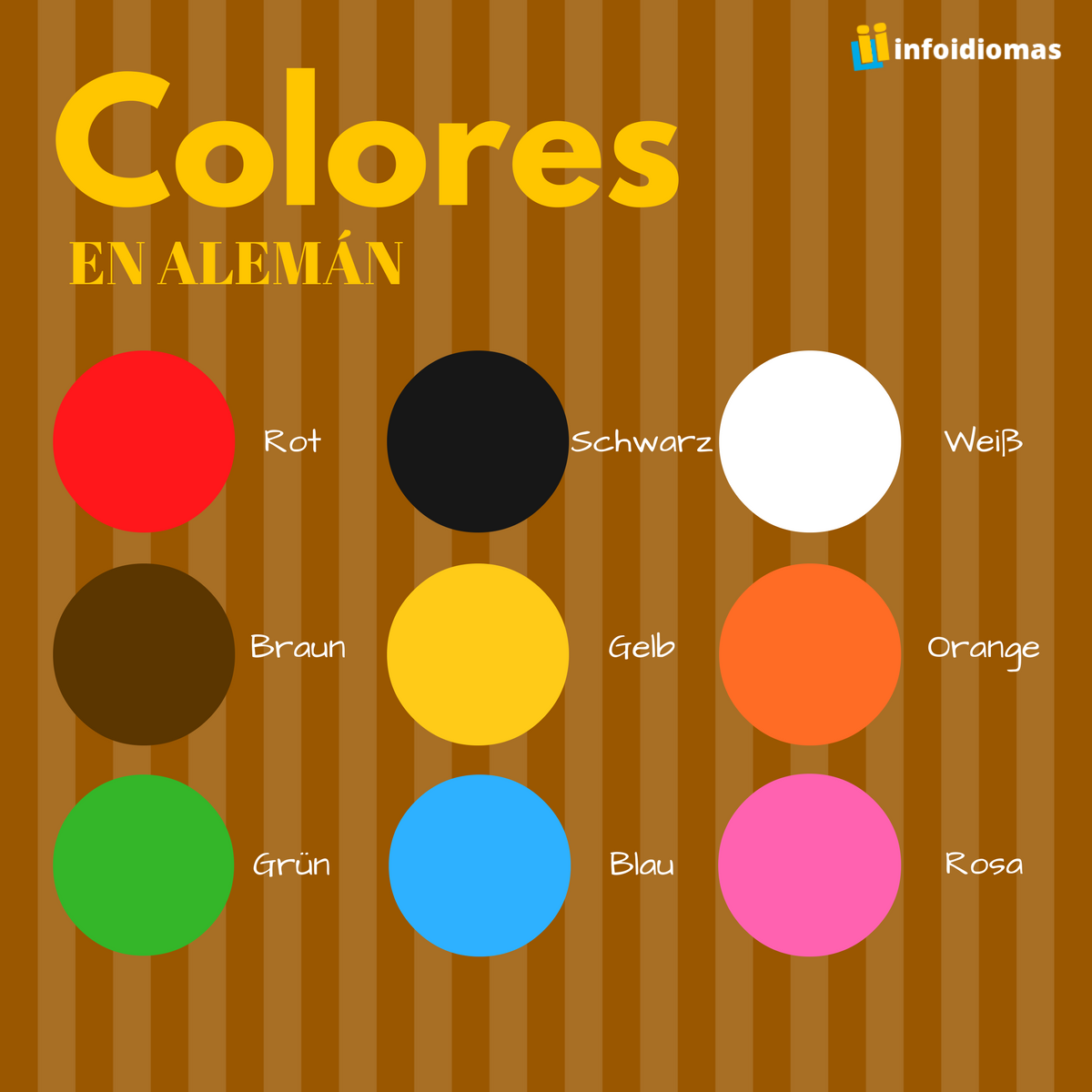en un día festivo compensar Intuición los colores en aleman ...
