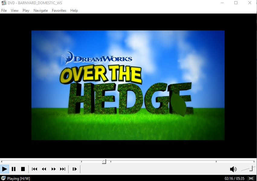 Over The Hedge Dvd Menu