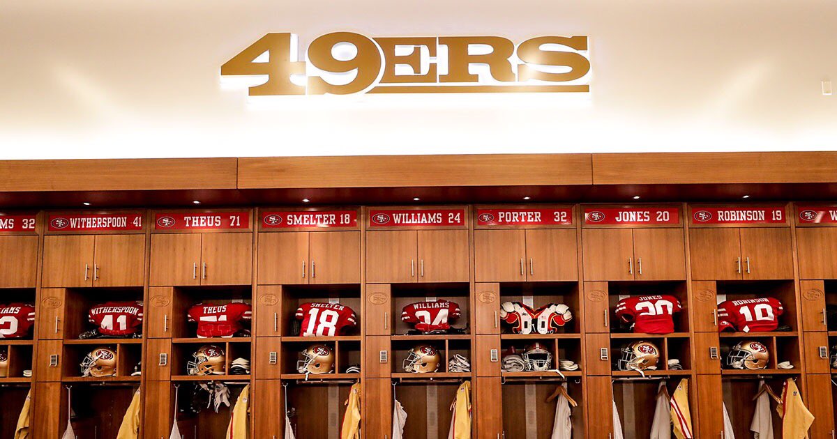 🔥🔥🔥Locker room ready to go! #DENvsSF https://t.co/oGkGtMHu0W - Football ...