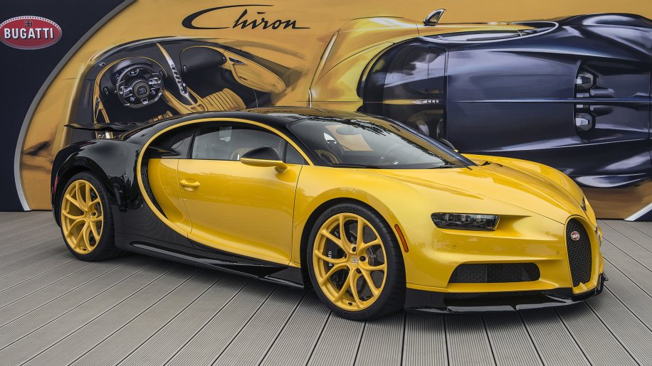 Black And Yellow Bugatti