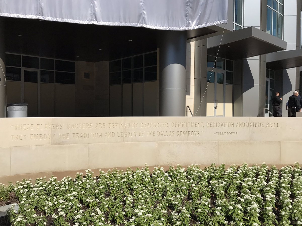 Getting ready for the official DallasCowboys Ring of Honor Walk ...