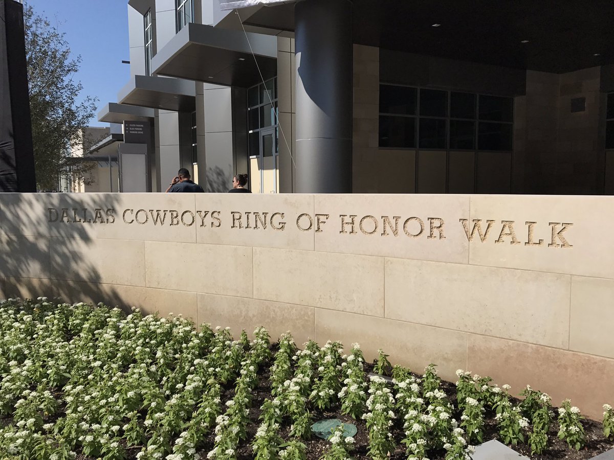 Getting ready for the official DallasCowboys Ring of Honor Walk ...