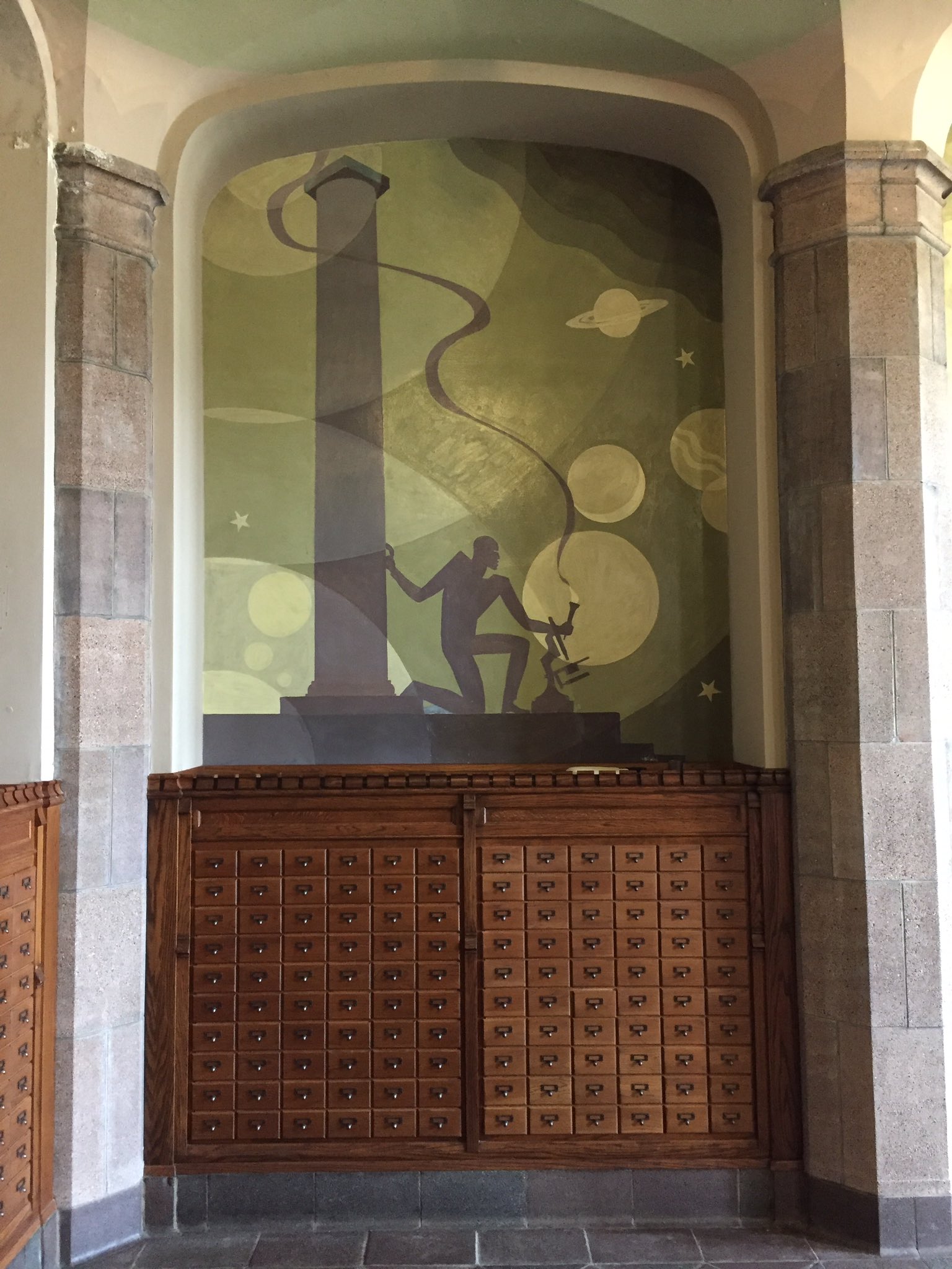 Aaron Douglas Murals At Fisk University