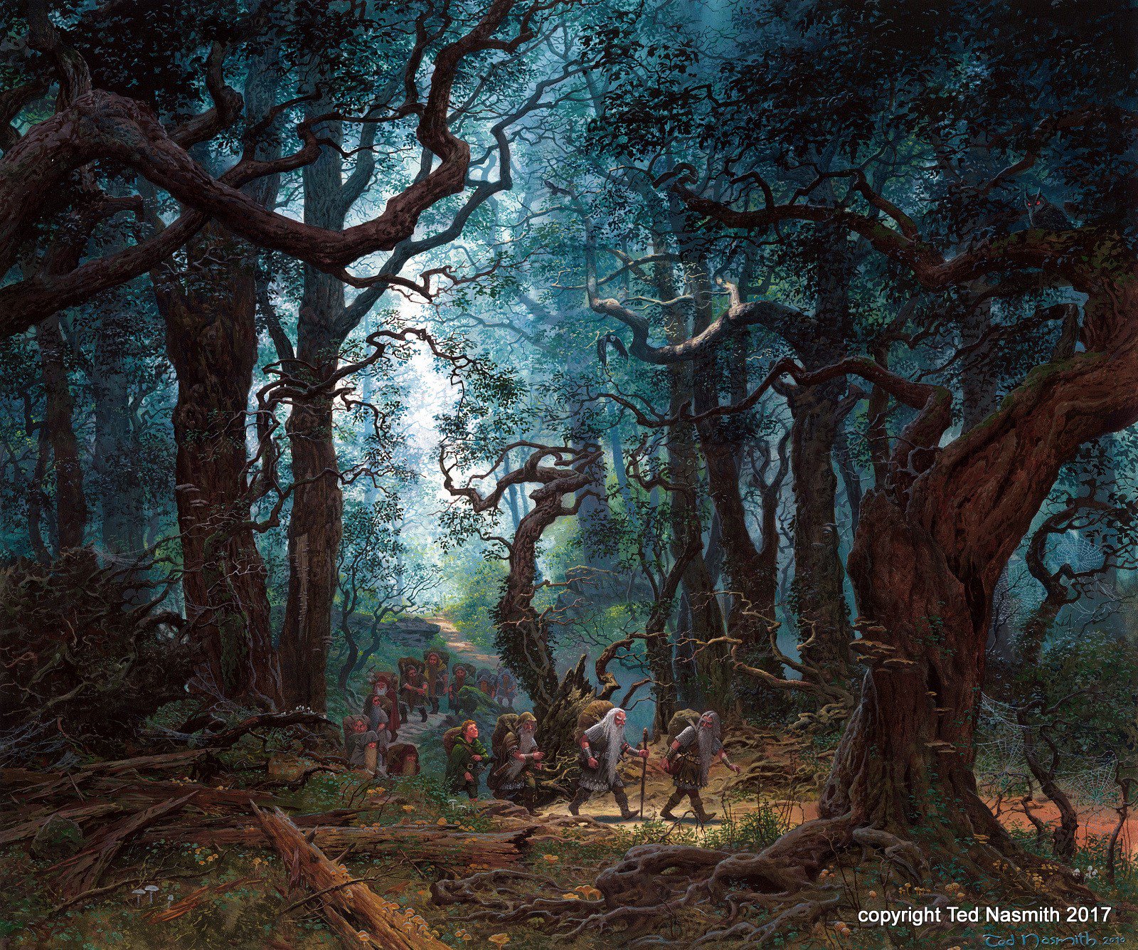Marcin Witkowski on Twitter: "Entering #Mirkwood by @TedNasmith #Hobbit #Tolkien https://t.co ...