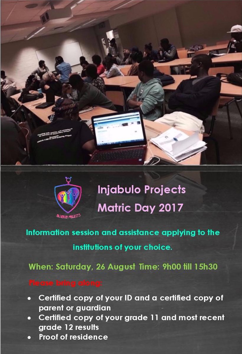 INJABULO PROJECTS on Twitter: "Thank you to all varsity and college students who have agreed to ...