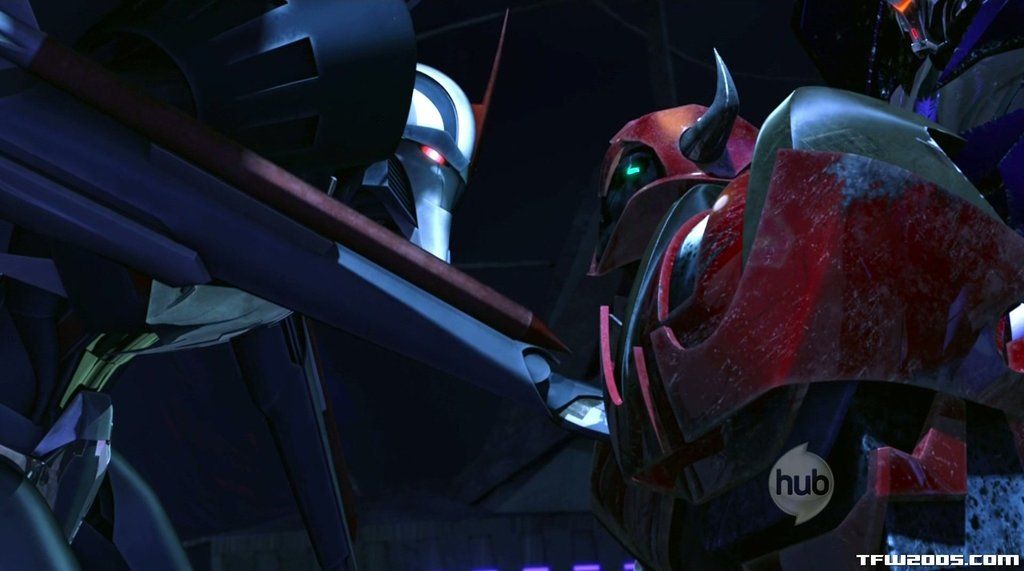 Transformers Prime Cliffjumper And Arcee Kiss