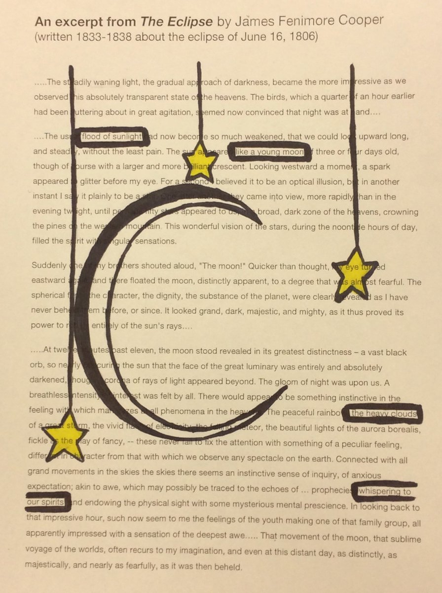 Audrey Gilroy on Twitter: "WMS art students created blackout poetry to ...