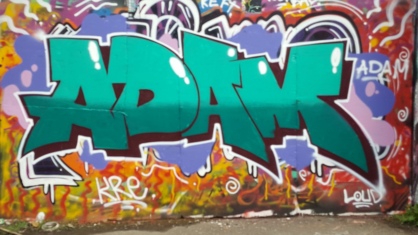The Name Adam In Graffiti