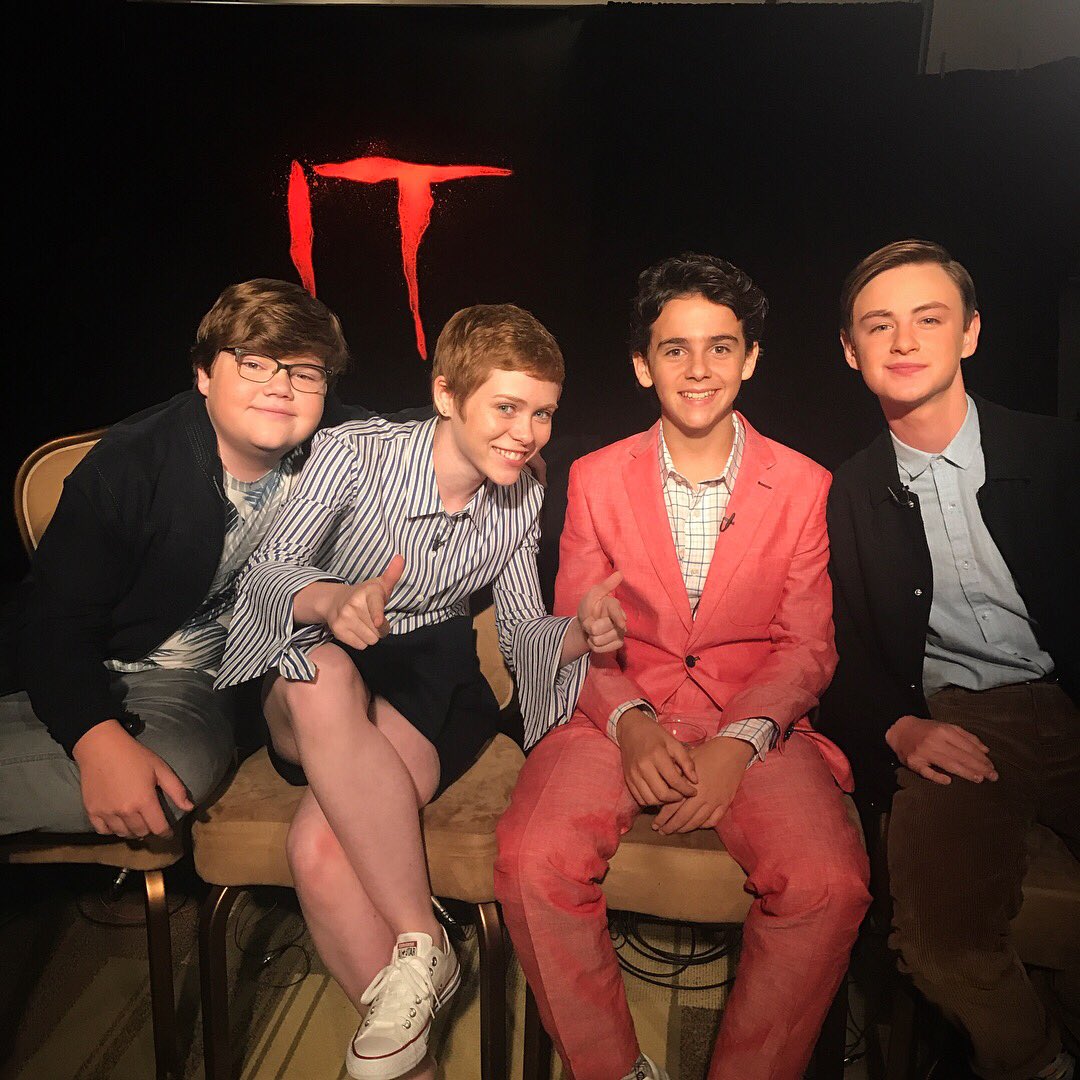 The losers' club chatting all things #itmovie at the press junket this ...