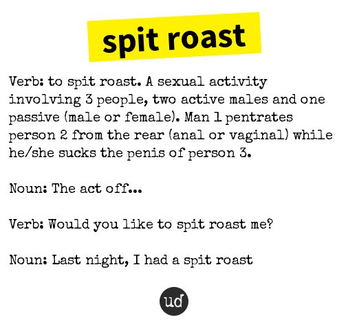 Urban Dictionary Spit Roast Slang Sunday Volume Iii Tfm A Sexual