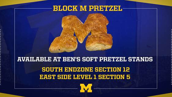Michigan Stadium concession stand map | mgoblog