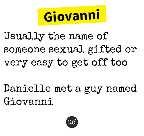 Giovanni Name