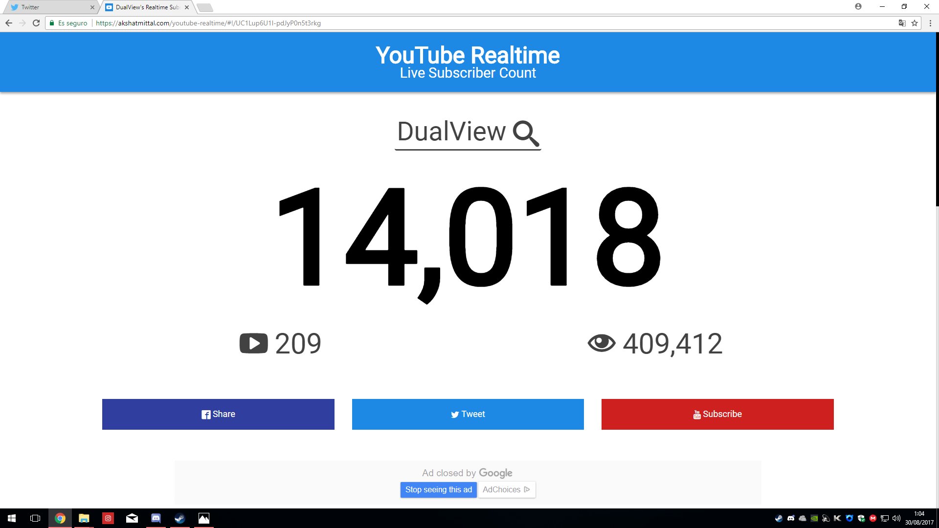 DualView on Twitter: "Todo esfuerzo tiene su recompensa.Record de audiencia 590 espectadores y ...