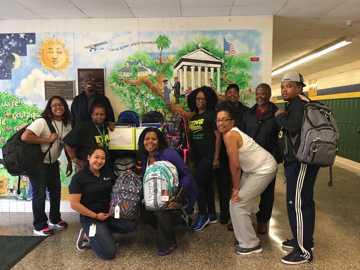 Our volunteers delivered dozens of bookbags filled with donated ...