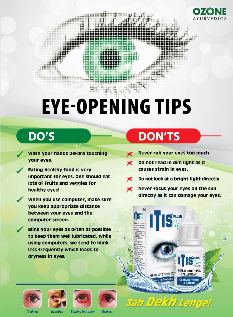 Eye Care Tips Posters