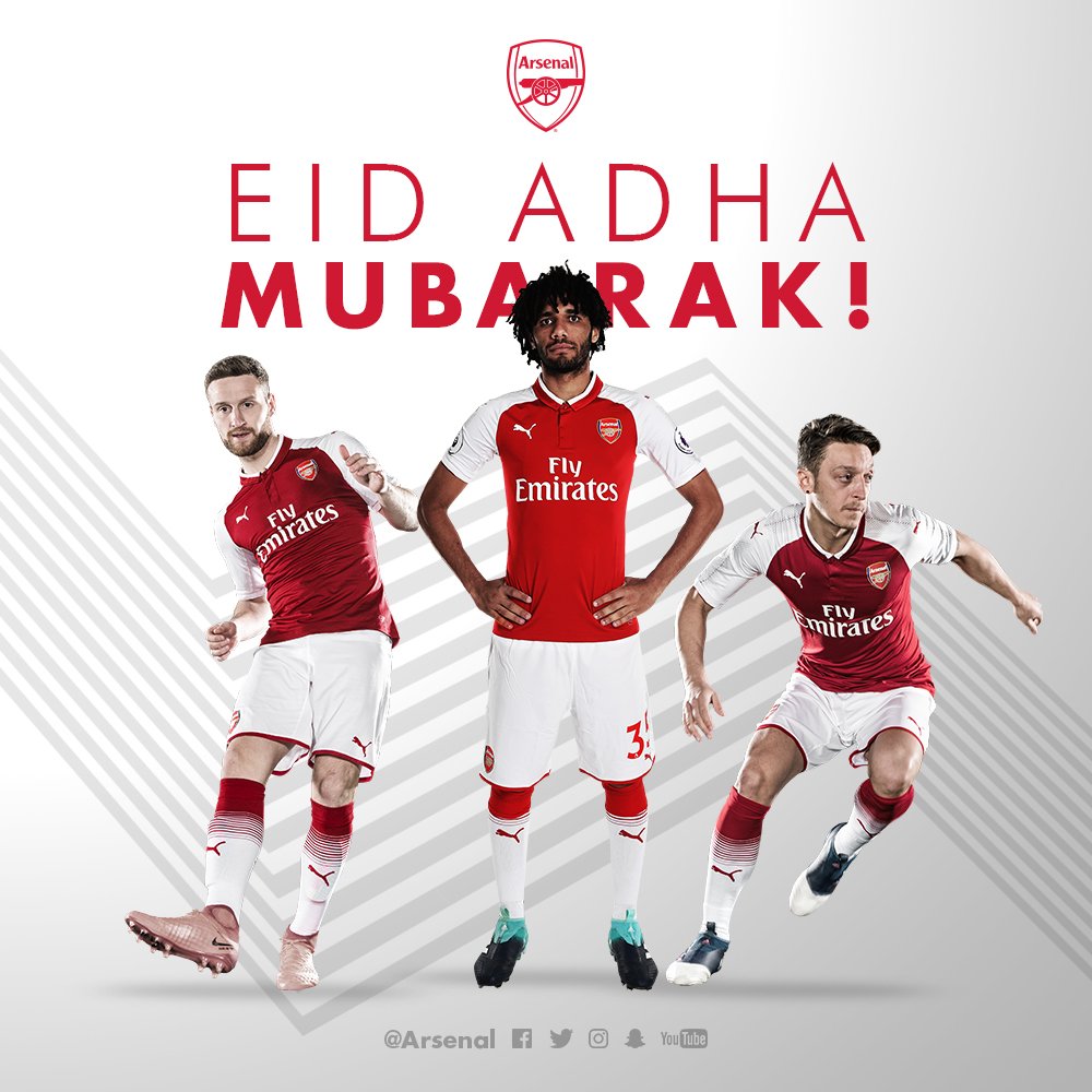 Eid Mubarak to everyone celebrating EidAlAdha | Arsenal | Scoopnest