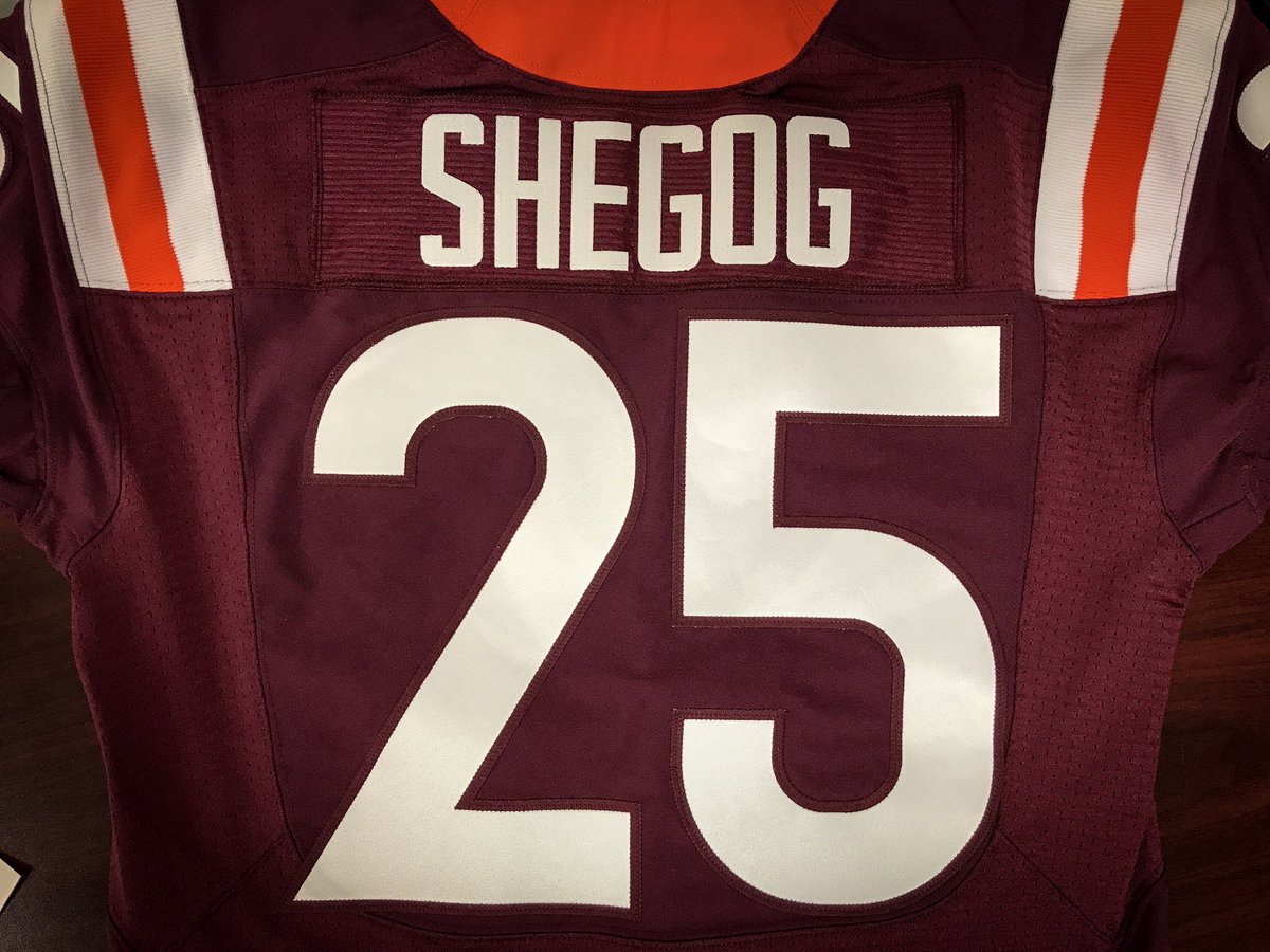 Anthony Shegog will wear the #25 jersey on Sunday against WVU : r/CFB