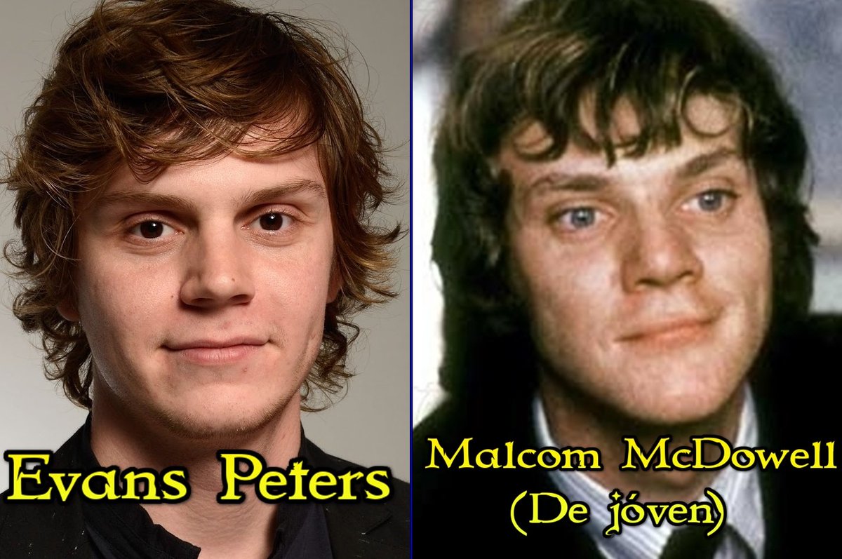 Malcolm Mcdowell Young Evan Peters