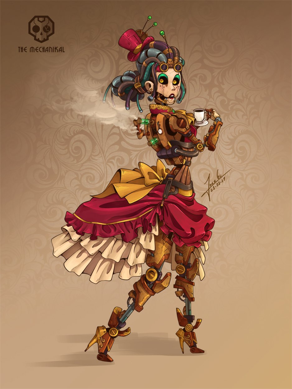 Steampunk Cyborg Female