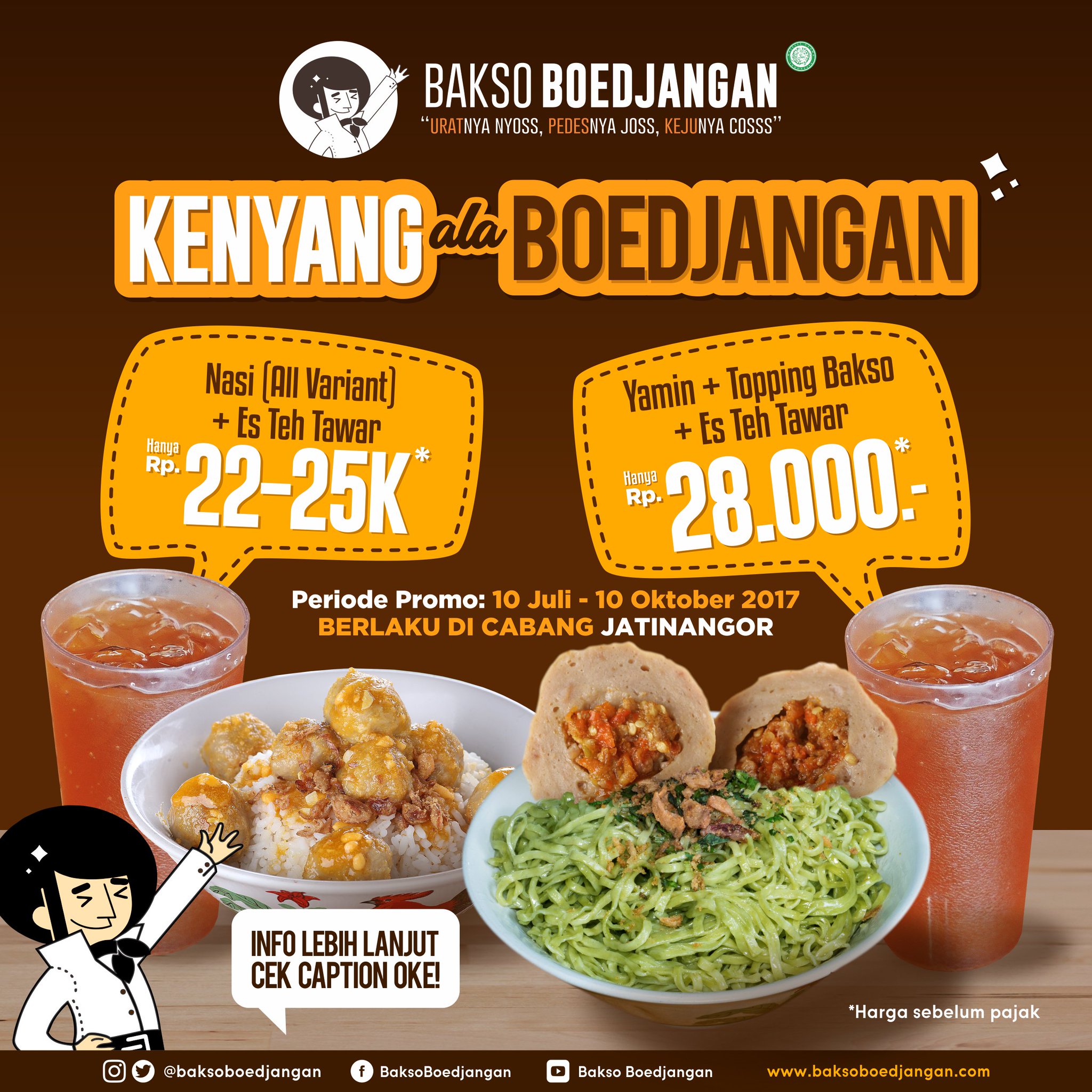 Bakso Boedjangan on Twitter: "Ingin makan Bakso nikmat tapi pengen hemat? Di Bakso Boedjangan ...