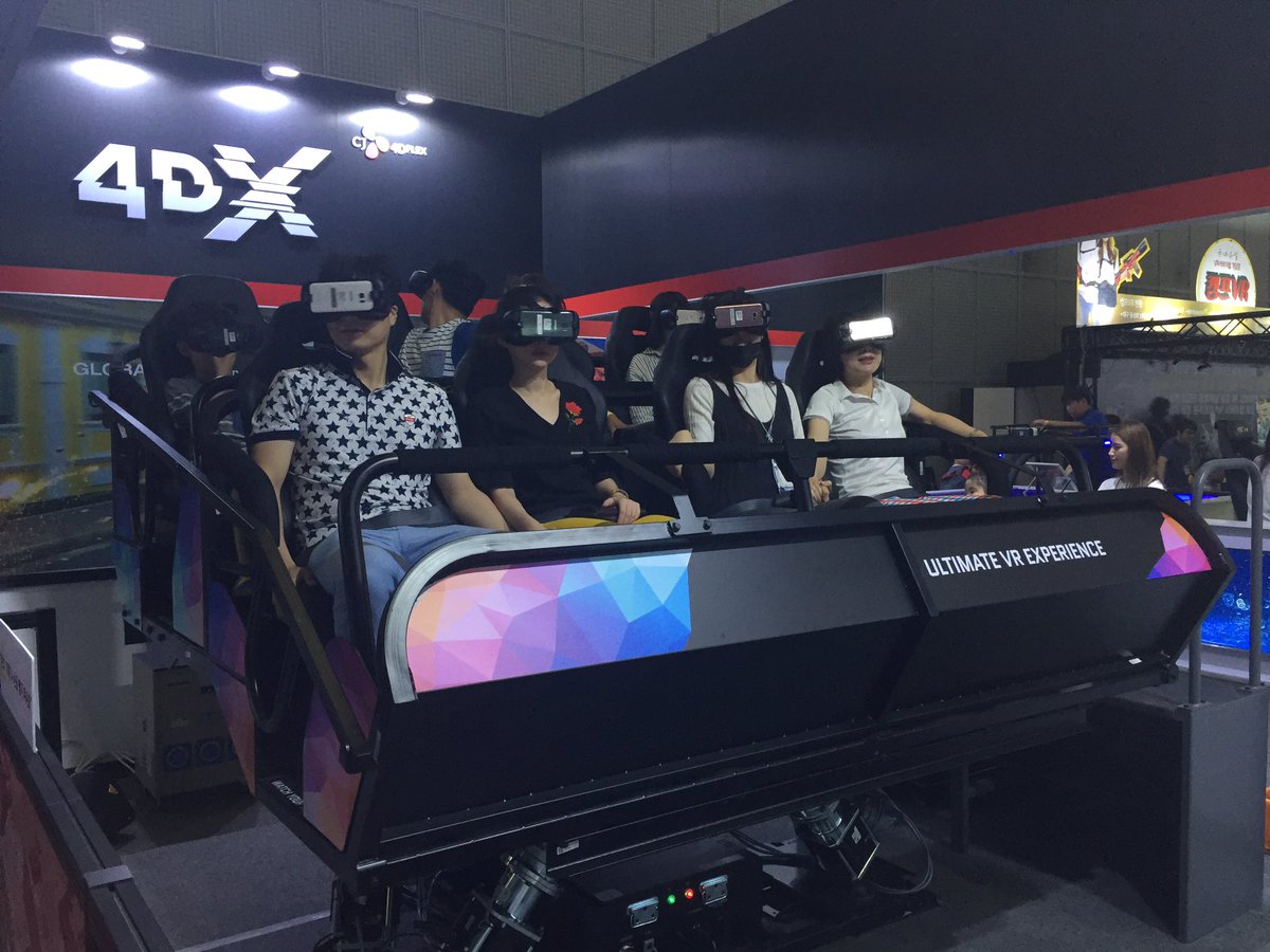 4DX on Twitter: "Many 4DX fans are experiencing the virtual world with realistic motions here ...