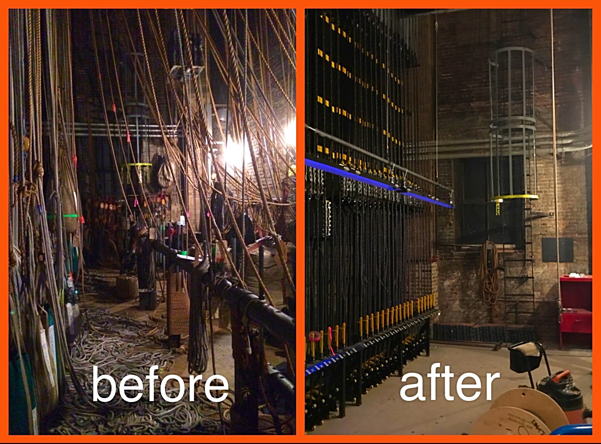 Theater Fly System With Weights