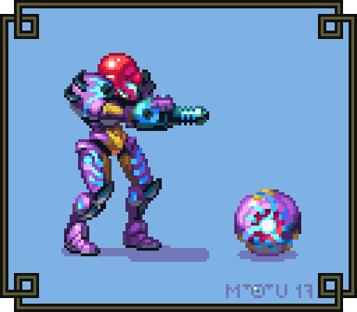 Gravity Suit Sprite by Cyangmou : r/Metroid