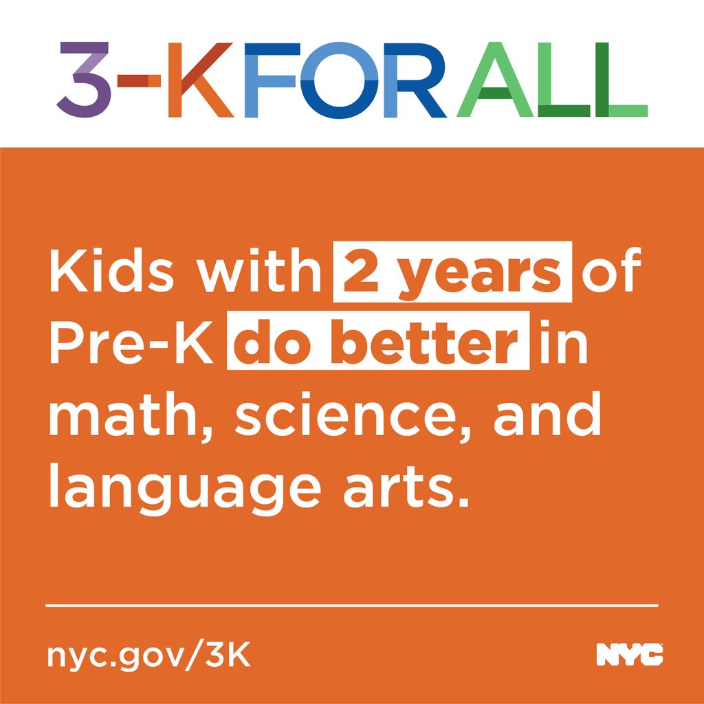 NYC Mayor's Office on Twitter: "Our very first 3-K for All class starts ...