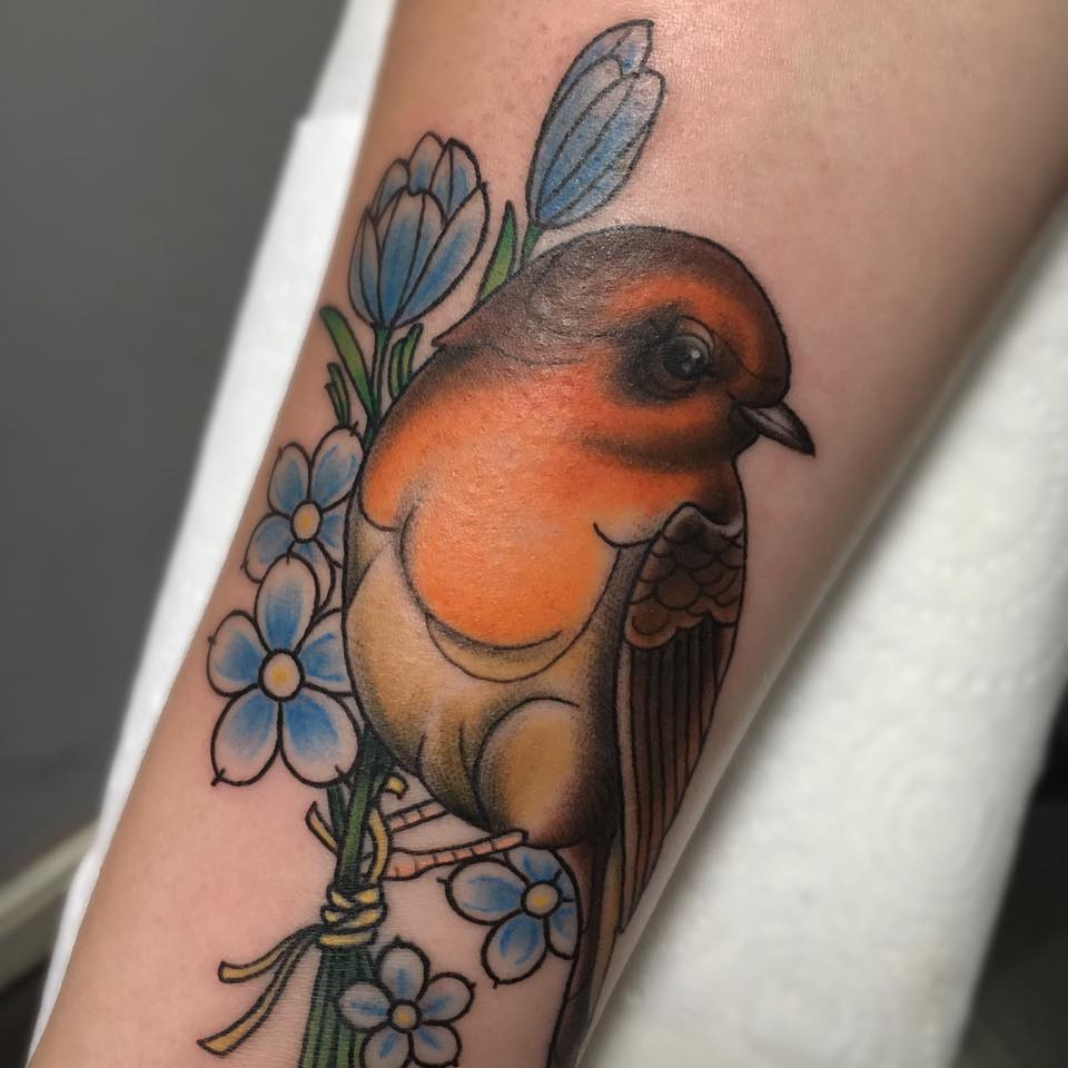 Traditional Robin Tattoo