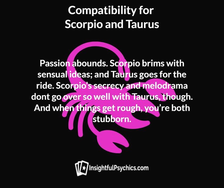 Taurus And Scorpio Compatibility