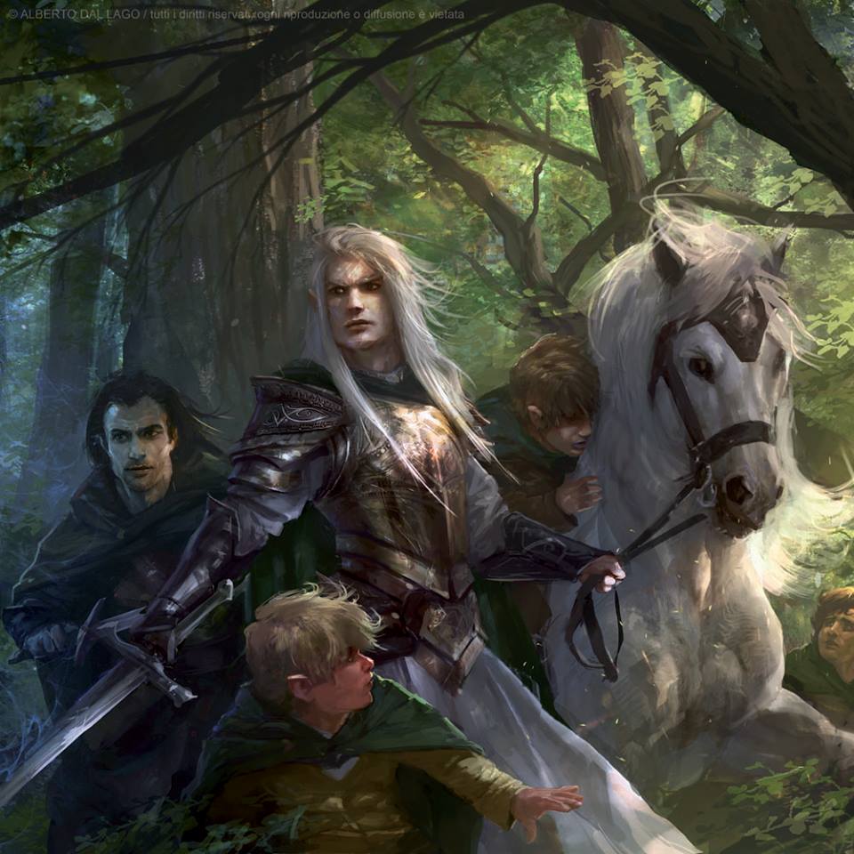 Marcin Witkowski on Twitter: "#Glorfindel rescues #Frodo #LOTR #Tolkien…