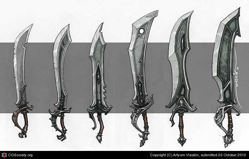 Melee Weapon Concept Art