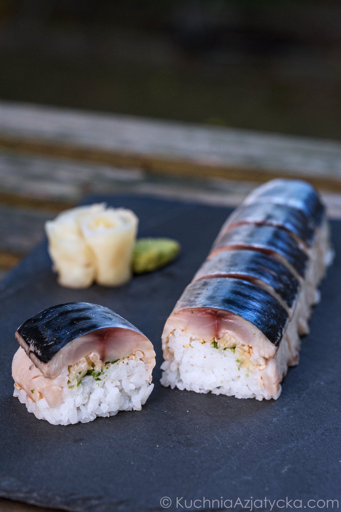 Mackerel Sushi Roll