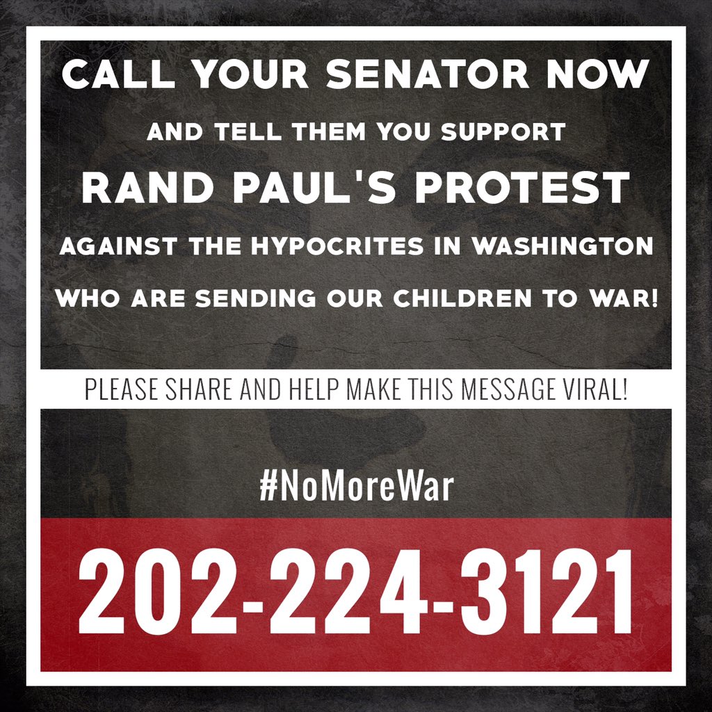 Call your senator now