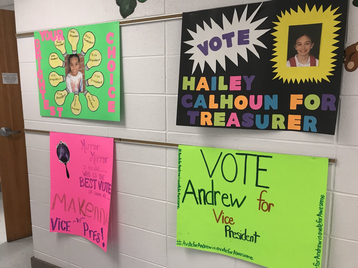 Elementary School Student Council Posters