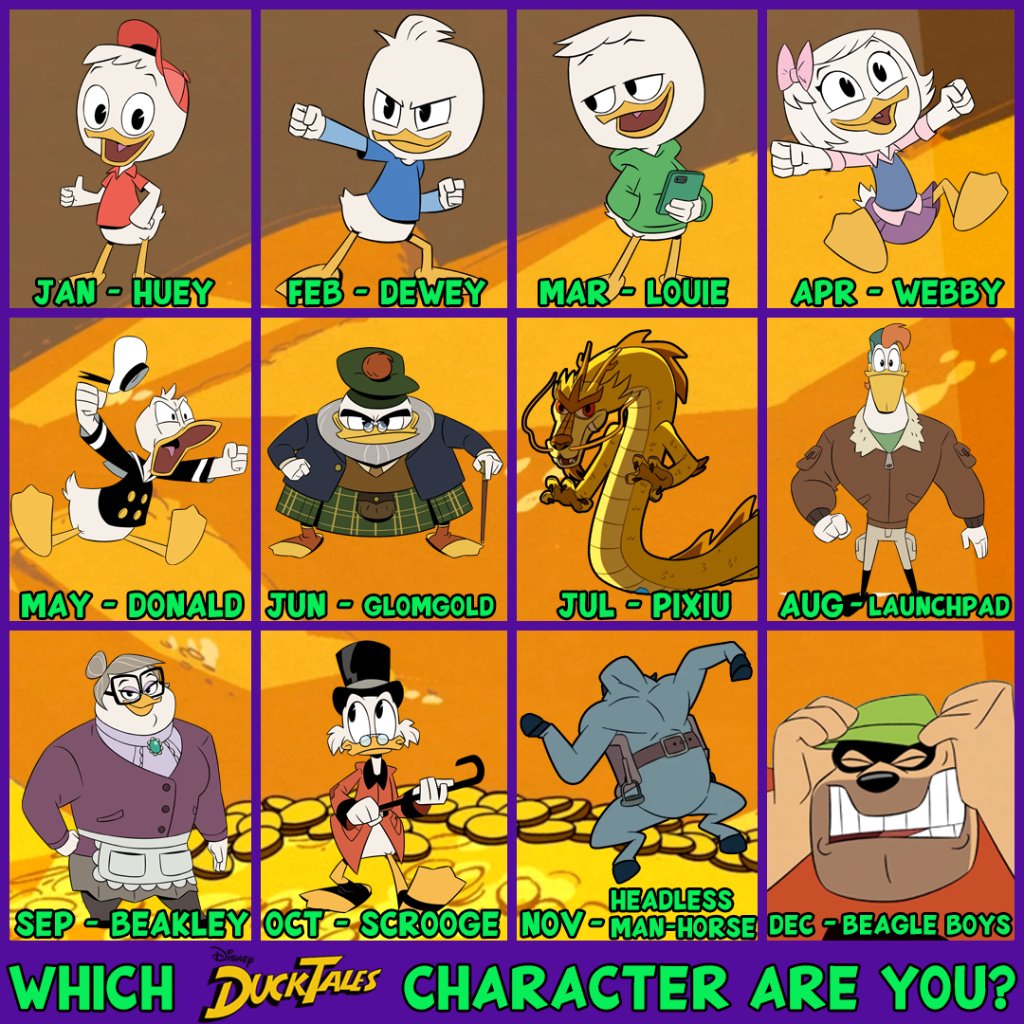 Ducktales Characters Names