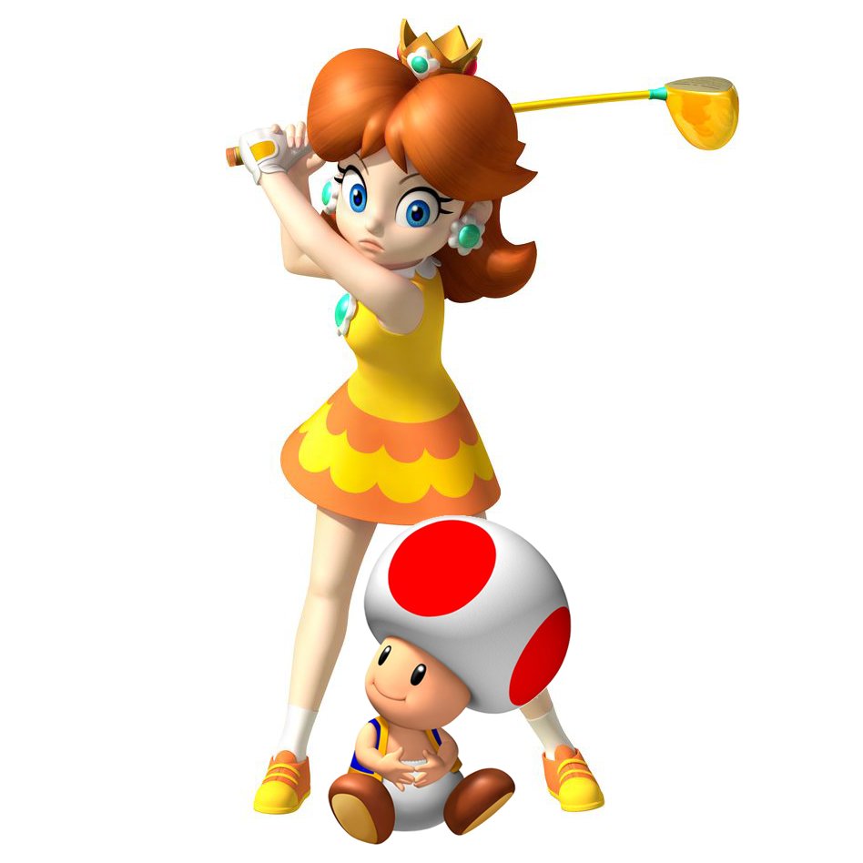 Princess Daisy about to sock a driver in Toad's face - The Something ...