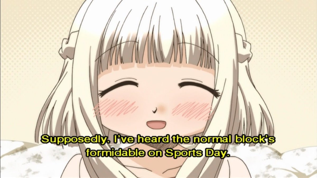 環まさき@ぼざろ on Twitter: "RT @hidamari_eigo: I've heard the normal block's formidable on Sports Day ...