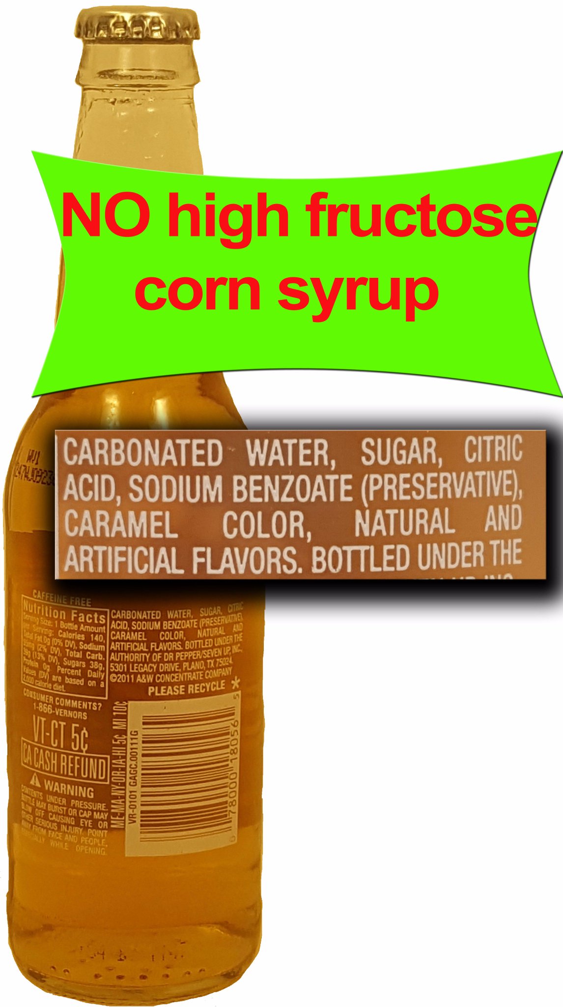 High Fructose Corn Syrup Bottle