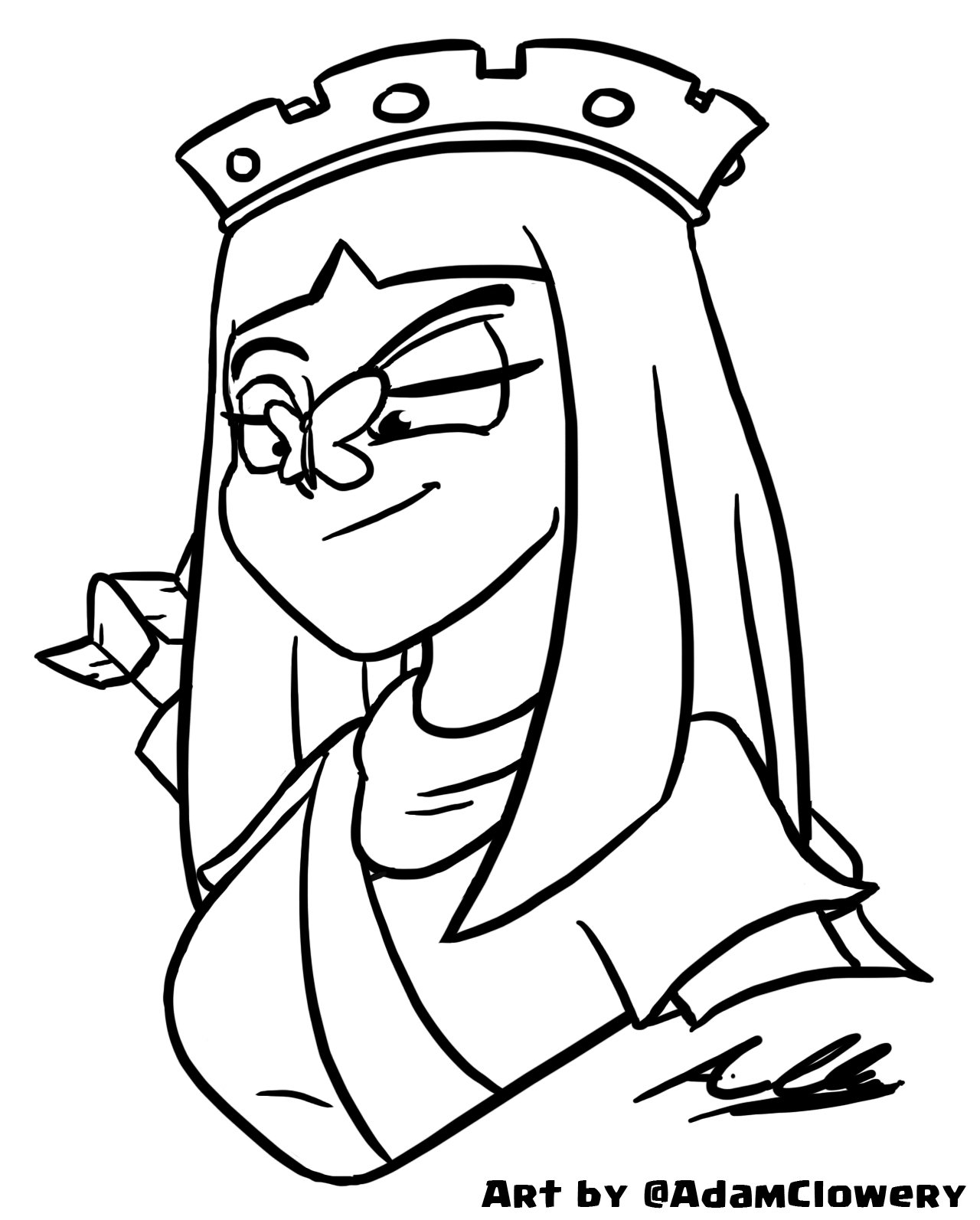 Archer Queen Clash Of Clans Drawing