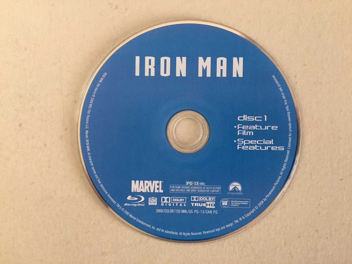 Iron Man 2008 Dvd Disc