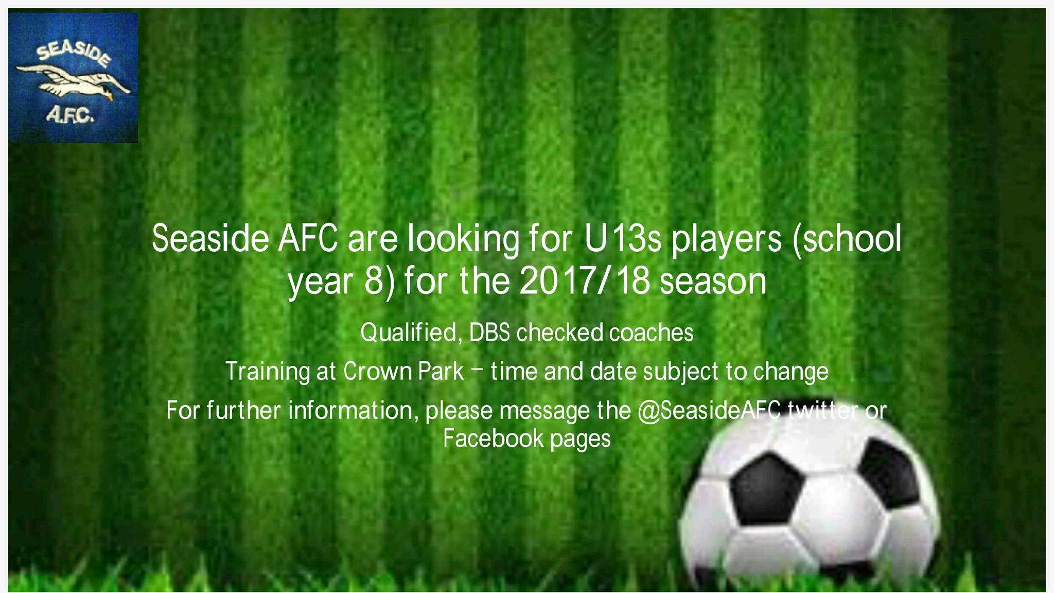 Seaside AFC On Twitter Club Looking For Players For The U13s And seaside-afc-on-twitter-club-looking-for-players-for-the-u13s-and